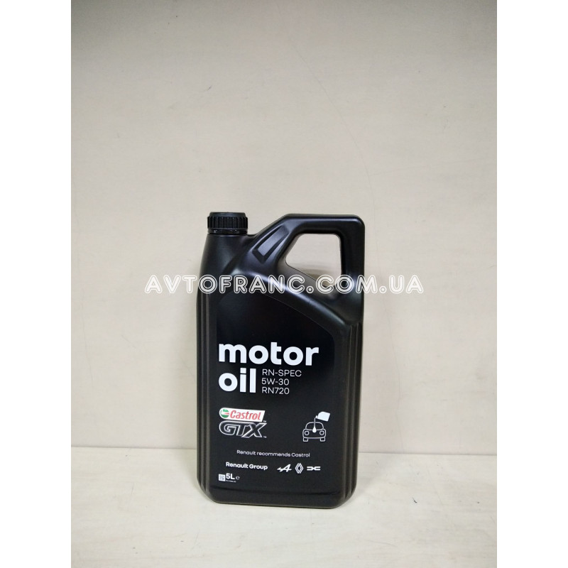 Масло Renault Castrol GTX RN 5W-30 RN 720 5L Оригінал 7711943687 ...
